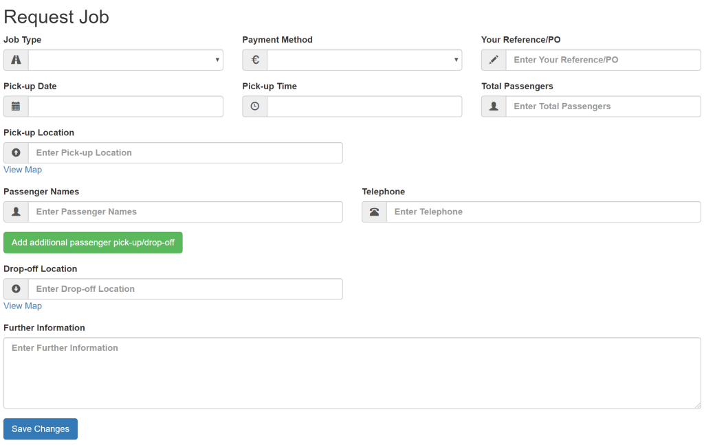 Request Job – PlanIt-BookIt